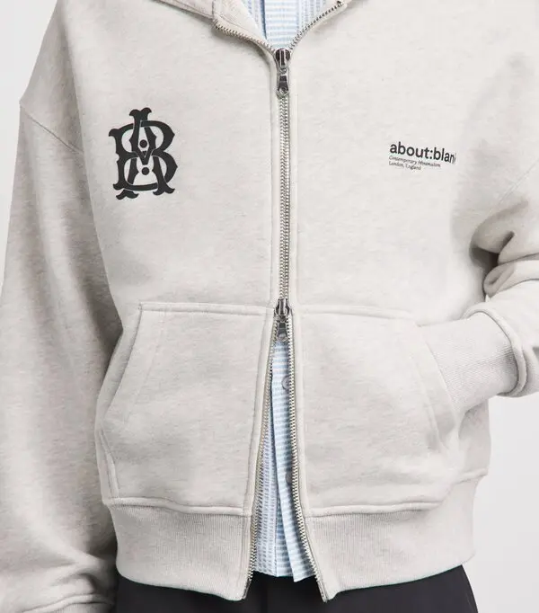 ABOUT:BLANK Cotton Monogram Hoodie