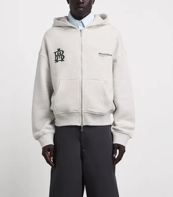 ABOUT:BLANK Cotton Monogram Hoodie