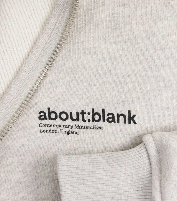 ABOUT:BLANK Cotton Monogram Hoodie - Grey