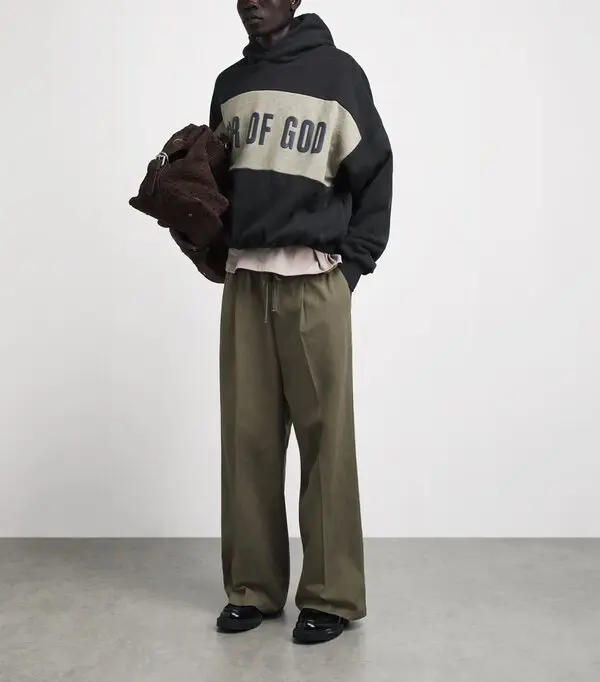 Fear Of God Cotton Pleated Drawstring Trousers