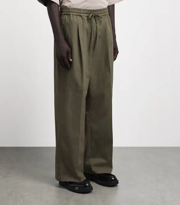 Fear Of God Cotton Pleated Drawstring Trousers