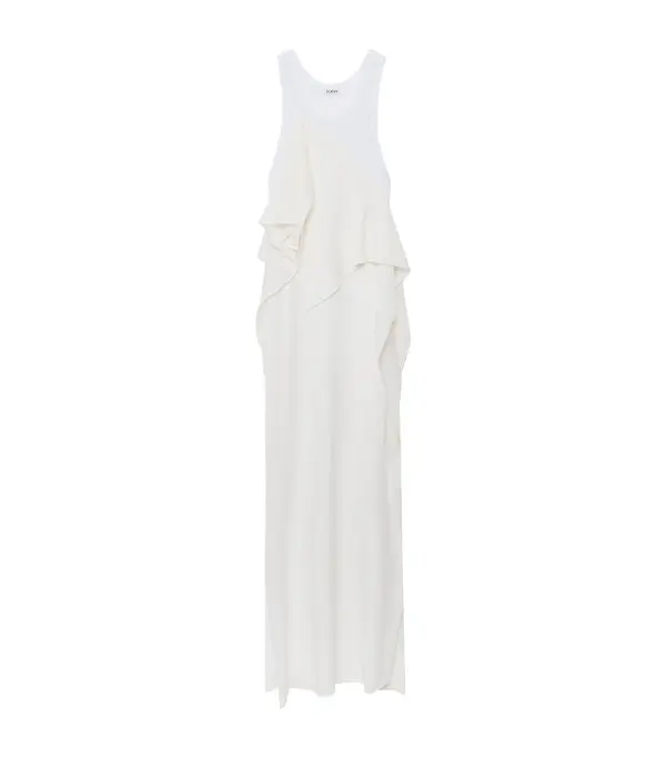 Loewe Knitted Ruffle Maxi Dress