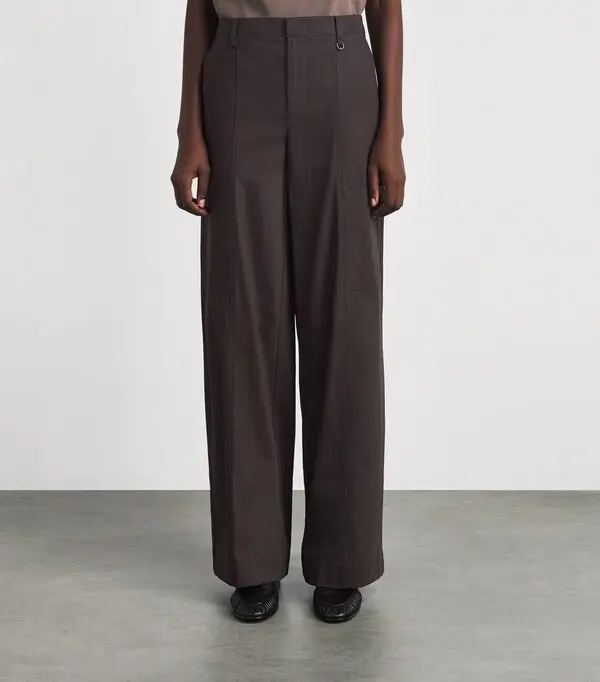 Vince Stretch-cotton Panelled Trousers