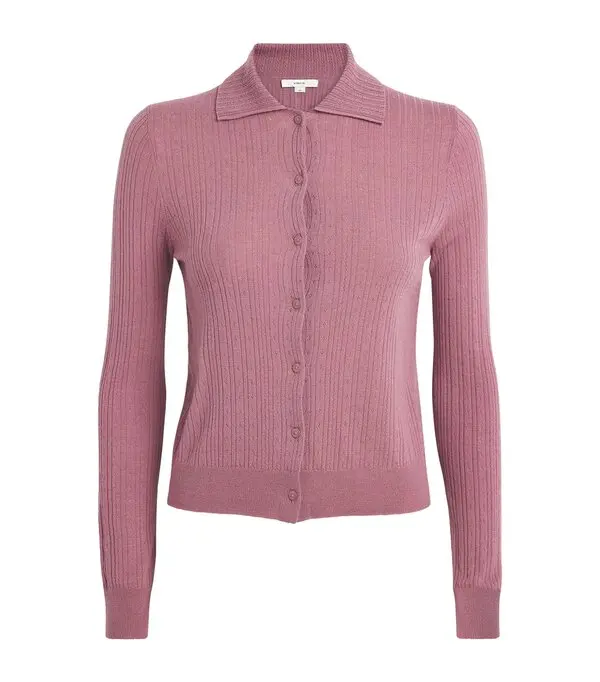 Vince Wool Pointelle Cardigan