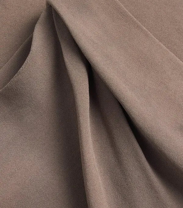 Vince Sleeveless Draped Crepe Top - Beige