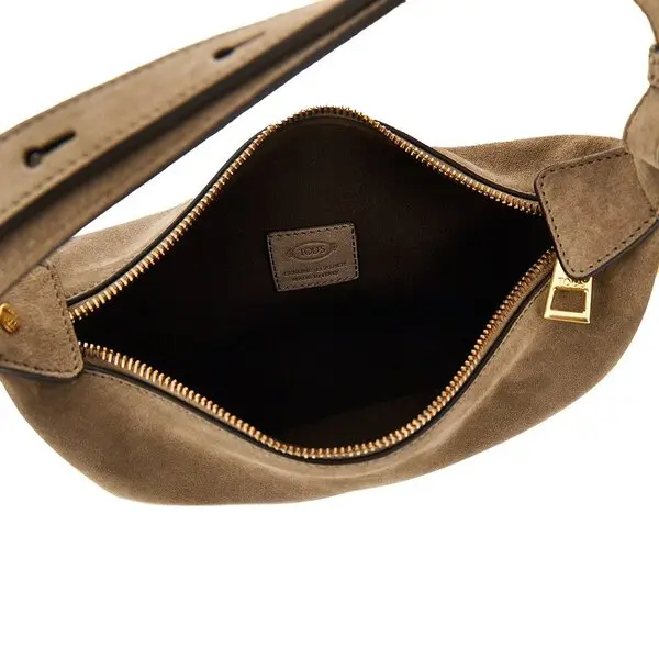 TOD'S Leather Metal Dots Mini Bag - Beige