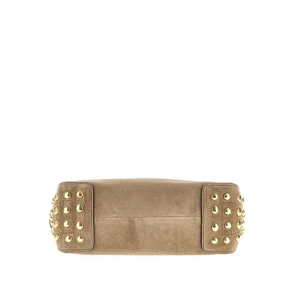 TOD'S Leather Metal Dots Mini Bag - Beige