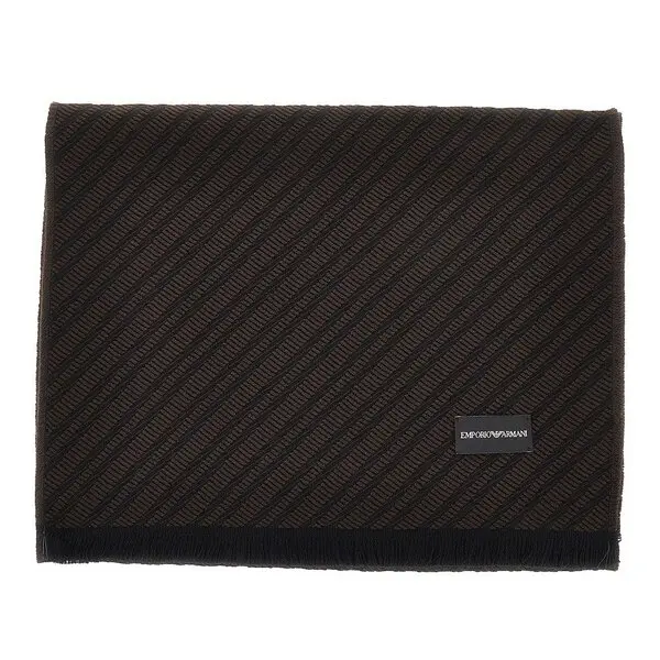 Emporio Armani Jacquard Viscose Blend Scarf