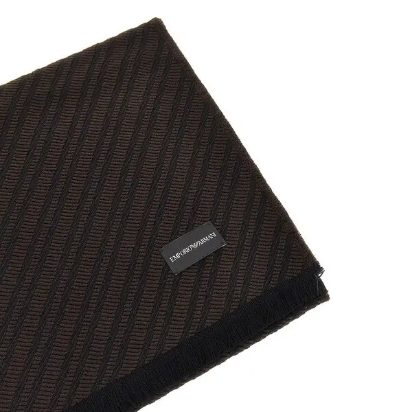 Emporio Armani Jacquard Viscose Blend Scarf