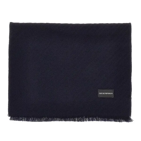 Emporio Armani Jacquard Wool Scarf