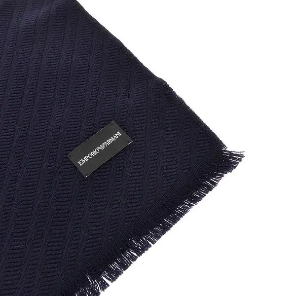 Emporio Armani Jacquard Wool Scarf