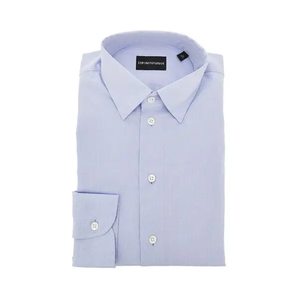 Emporio Armani Micro-textured Cotton Shirt