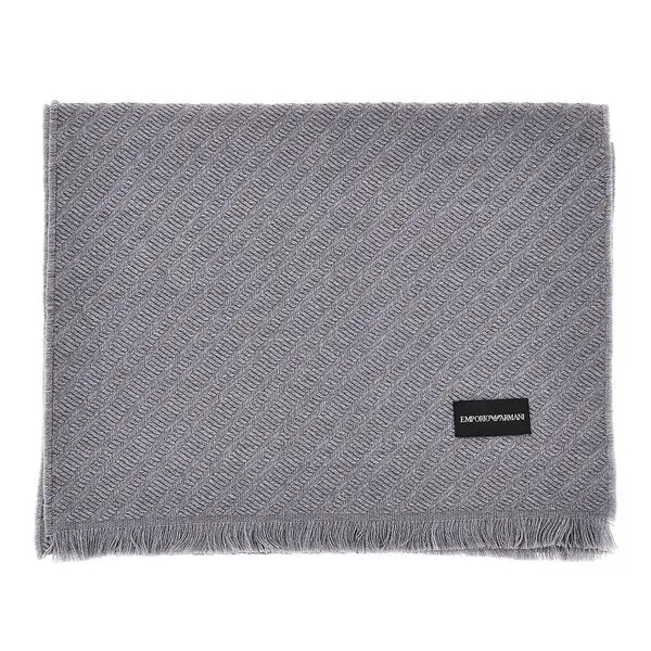 Emporio Armani Jacquard Wool Scarf