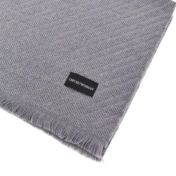 Emporio Armani Jacquard Wool Scarf