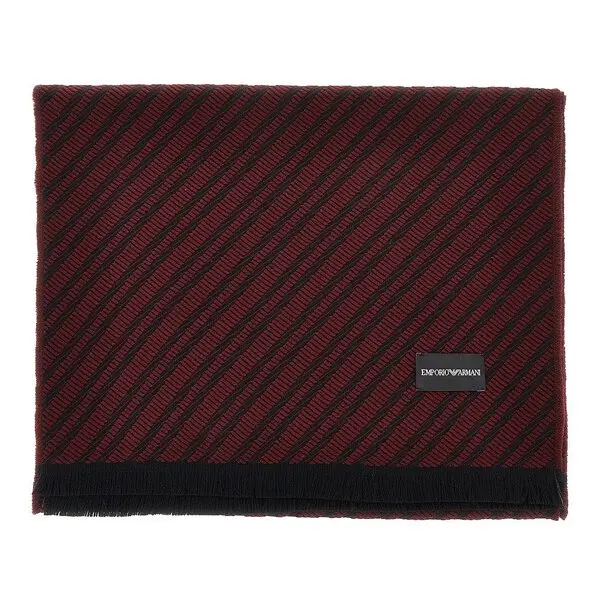 Emporio Armani Jacquard Wool Scarf