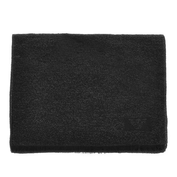 Emporio Armani Bouclé Wool Blend Scarf