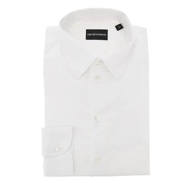 Emporio Armani Micro-textured Cotton Shirt