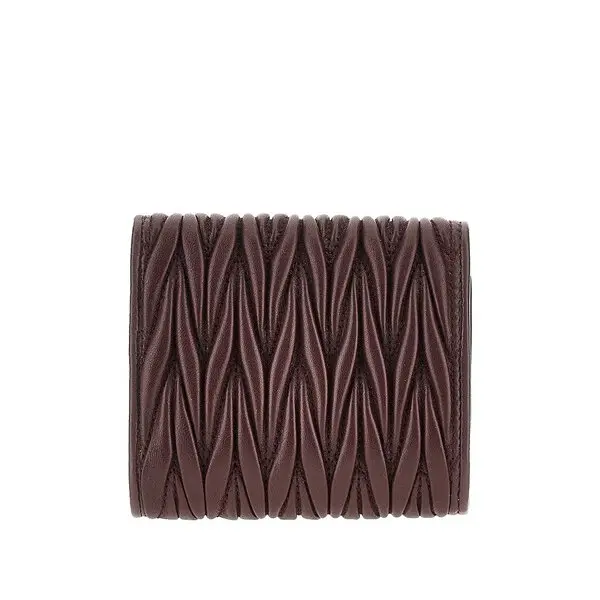 Miu Miu Matelassé Nappa Leather Twi-fold Wallet