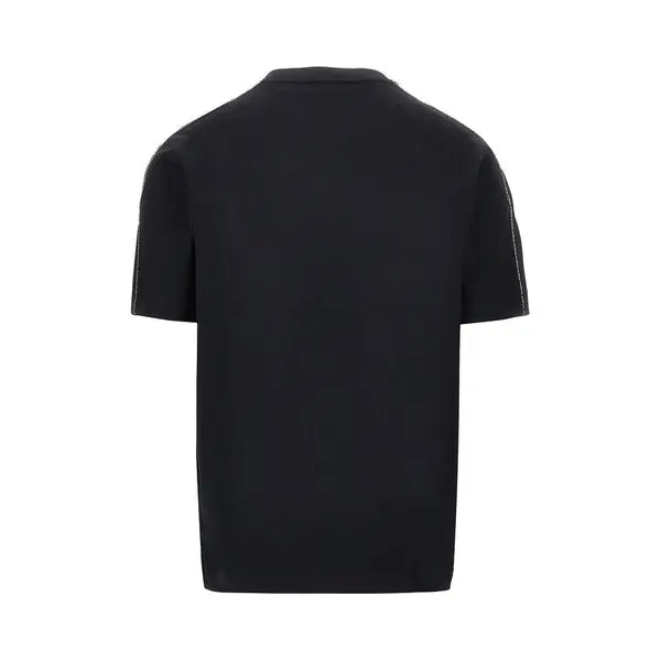 Burberry T-hirt Con Profili Check - Black