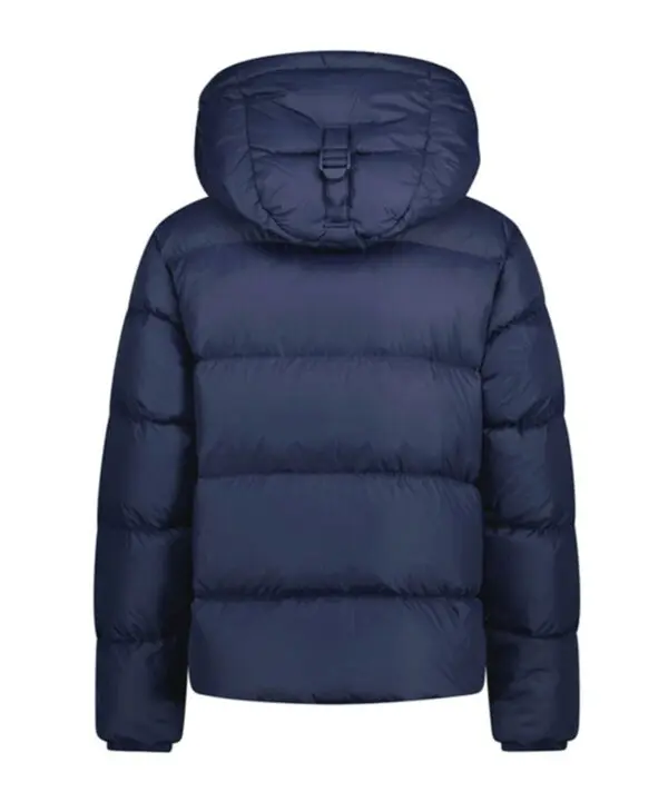 Burberry Hooded Down Jacket With Snap Fastening