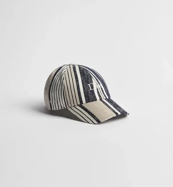 Dior Sun Cap With Oblique Stripes