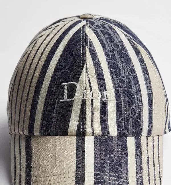 Dior Sun Cap With Oblique Stripes