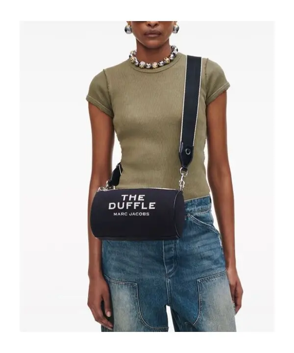 Marc Jacobs Jacquard Zipped Duffle Bag - Black