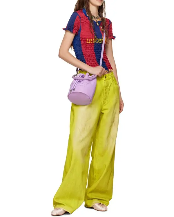 Marc Jacobs Logo Embossed Bucket Bag