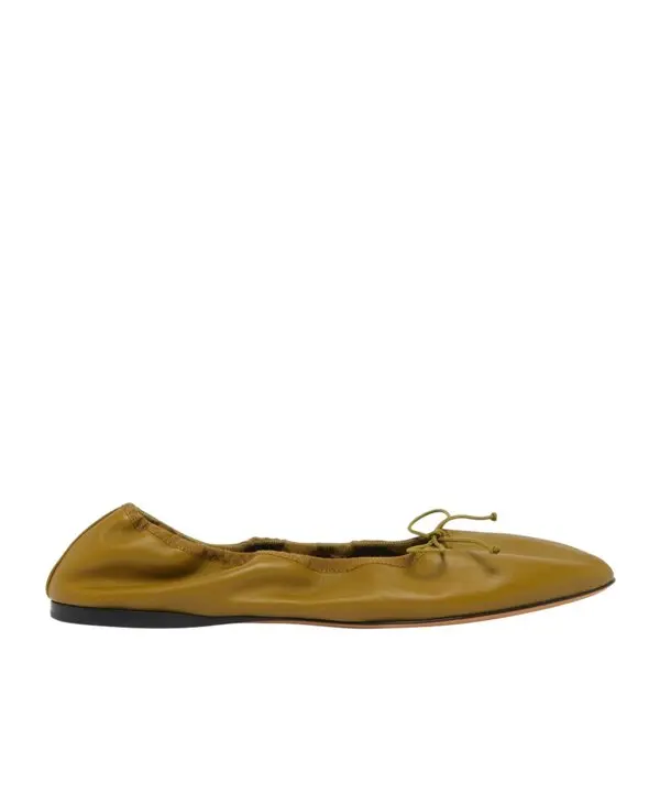 THE ROW Awar Flat Ballet - Yellow