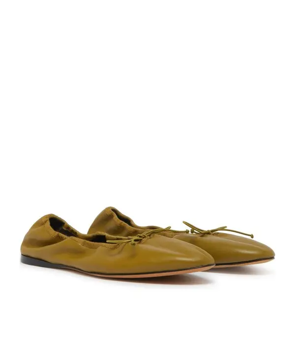 THE ROW Awar Flat Ballet - Yellow