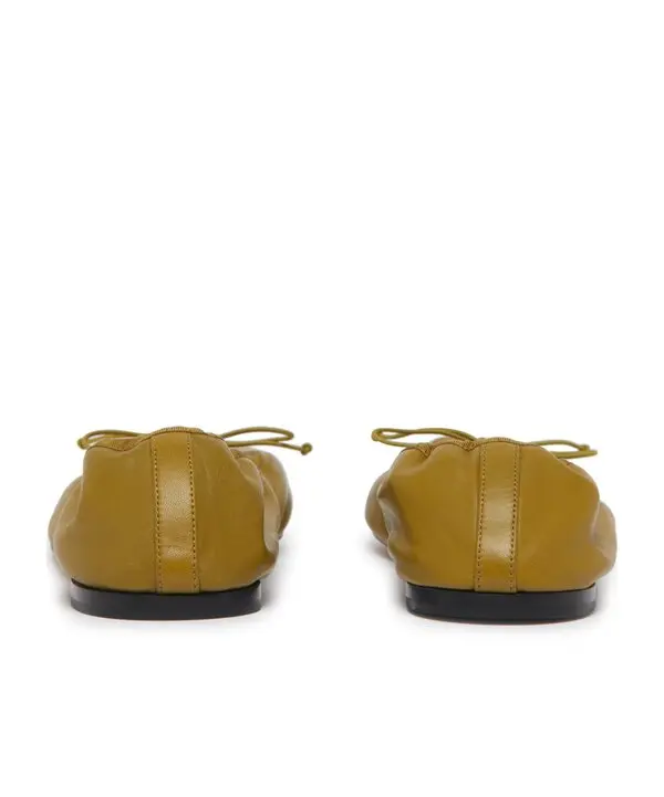 THE ROW Awar Flat Ballet - Yellow
