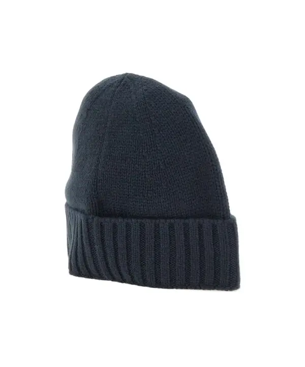 Stone Island Logo Patch Ribbed Beanie