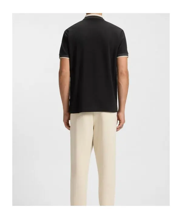 Hugo Boss Cotton-piqué Polo Shirt With Zip Placket