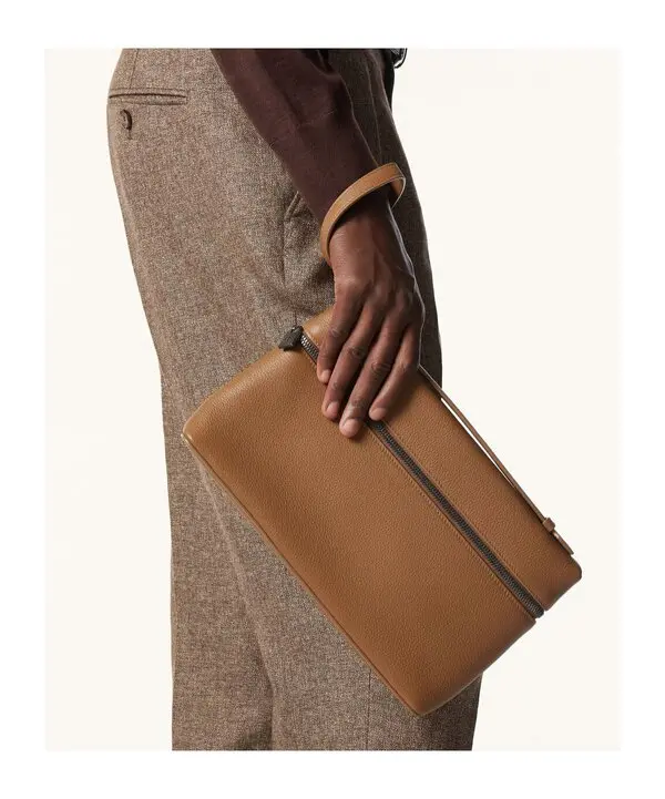 Loro Piana Pouch - Hickory/agate