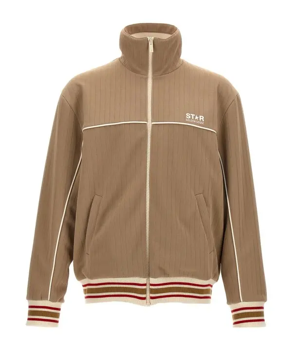 GOLDEN GOOSE Max Zipped Track Sweatshirt - Beige
