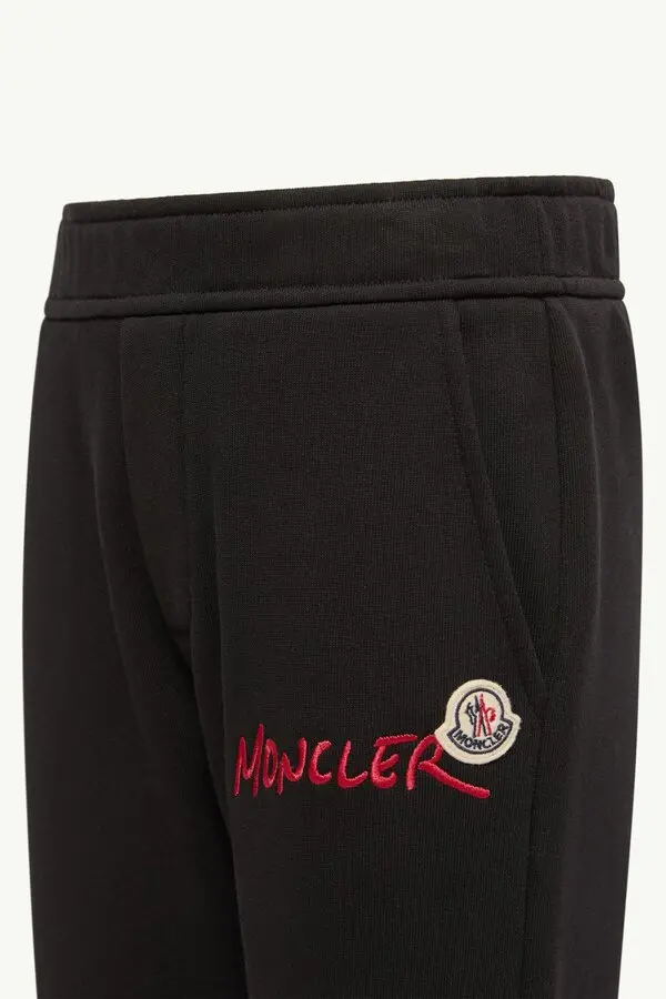Moncler Embroidered Logo Cotton Sweatpants