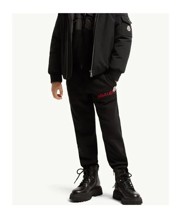 Moncler Embroidered Logo Cotton Sweatpants