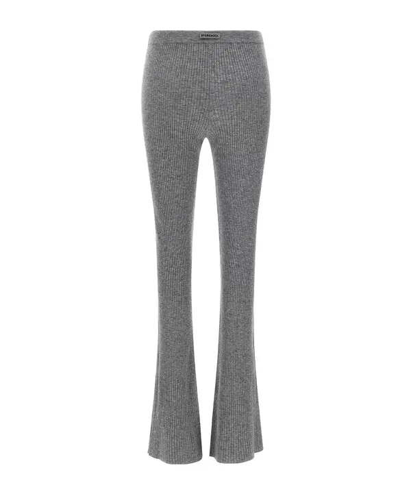 Pinko Ibiza Flared Ribbed Knit Pants