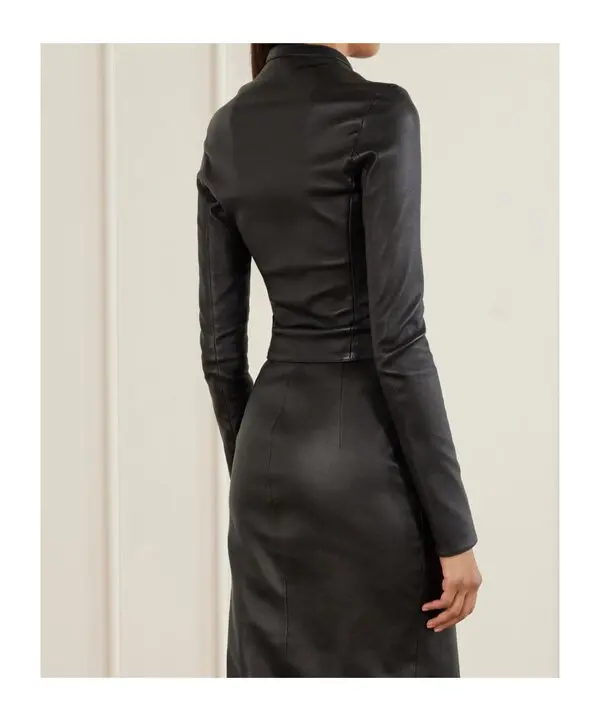 Gucci Lightweight Stretch Leather Jacket