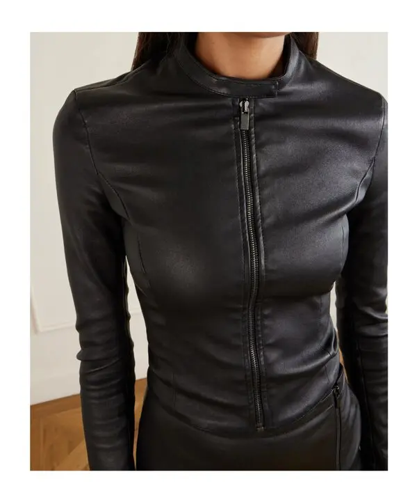 Gucci Lightweight Stretch Leather Jacket