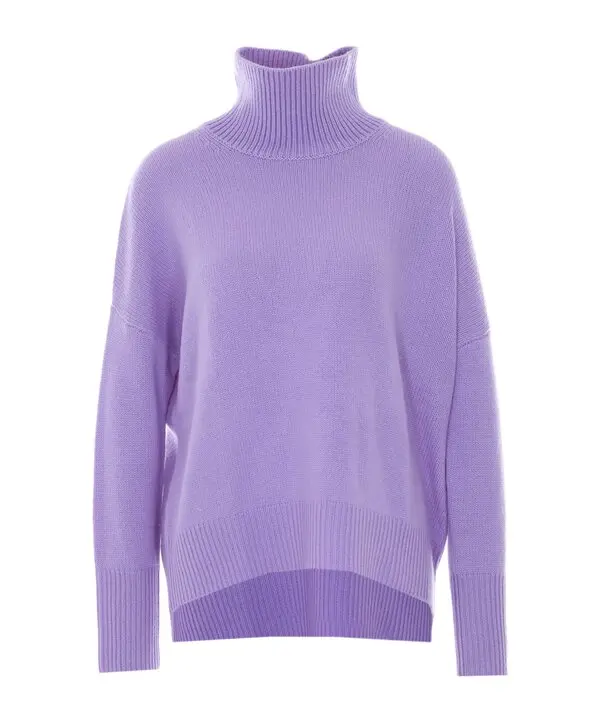 LISA YANG High Neck Long Sleeve Knit Top