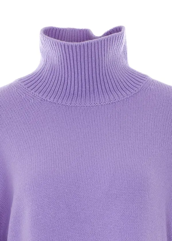 LISA YANG High Neck Long Sleeve Knit Top