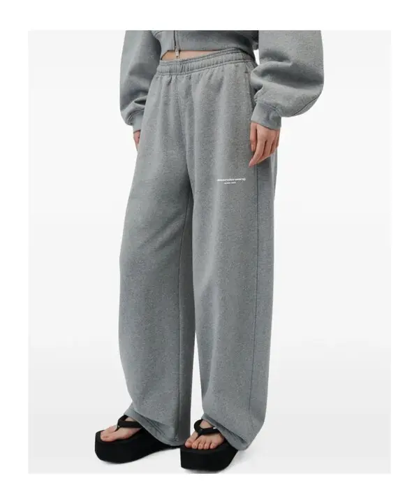 Alexander Wang Mid-rise Relaxed Sweatpant W/ Logo Print