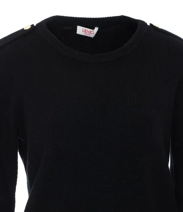 Liu Jo Button-shoulder Knit Sweater