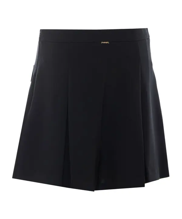 TWINSET Crêpe Shorts With Heart-shaped Buttons