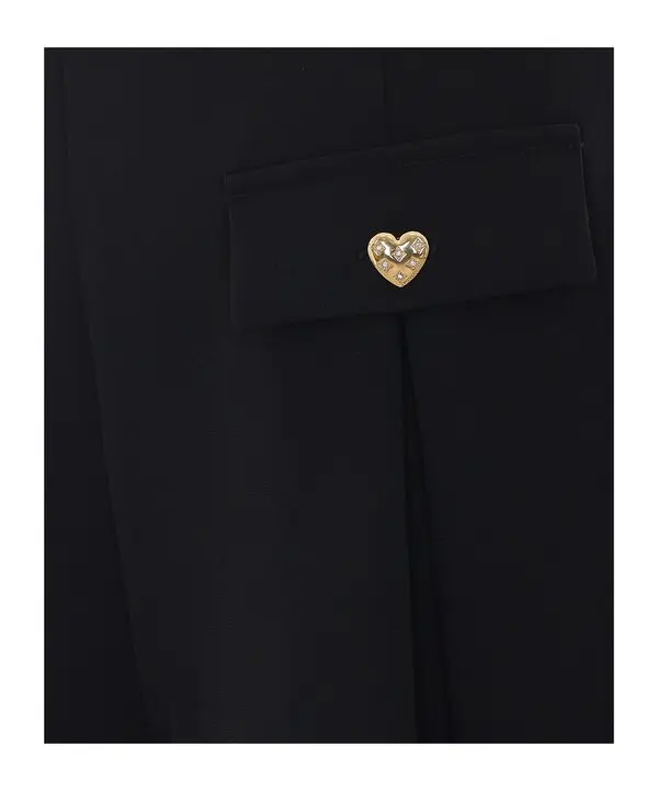 TWINSET Crêpe Shorts With Heart-shaped Buttons