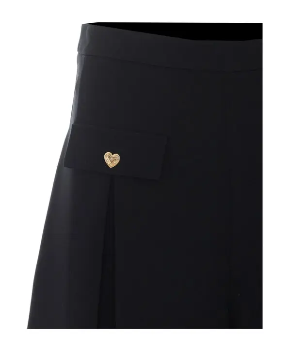 TWINSET Crêpe Shorts With Heart-shaped Buttons