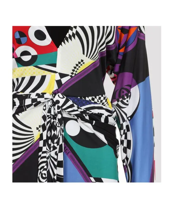 Versace V-neck Dress