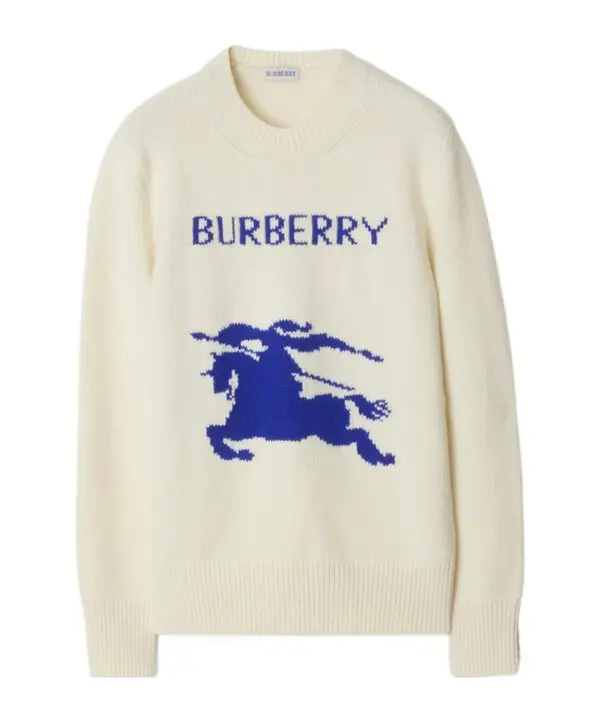 Burberry Equestrian Knight Crewneck Knitted Jumper