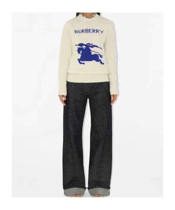Burberry Equestrian Knight Crewneck Knitted Jumper